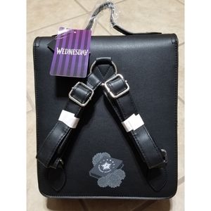 Bags | Wednesday The Addams Family Nevermore Academy Mini Backpack ...